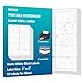 Amazon.com : 4x2 inch Printable Matte White Waterproof Vinyl Sticker ...