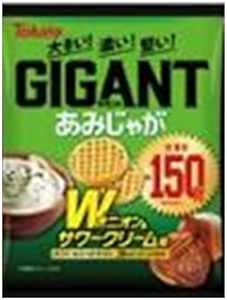 Amazon.co.jp: 東ハト GIGANTあみじゃがWオニオン&サワークリーム 57g : 食品・飲料・お酒