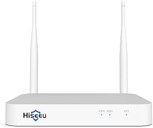 Amazon.com : Hiseeu 10CH Wireless Mini White Network Video Recorder ...