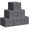 SONGMICS Foldable Storage Organiser Boxes, Set of 6 Storage Basket Bins ...