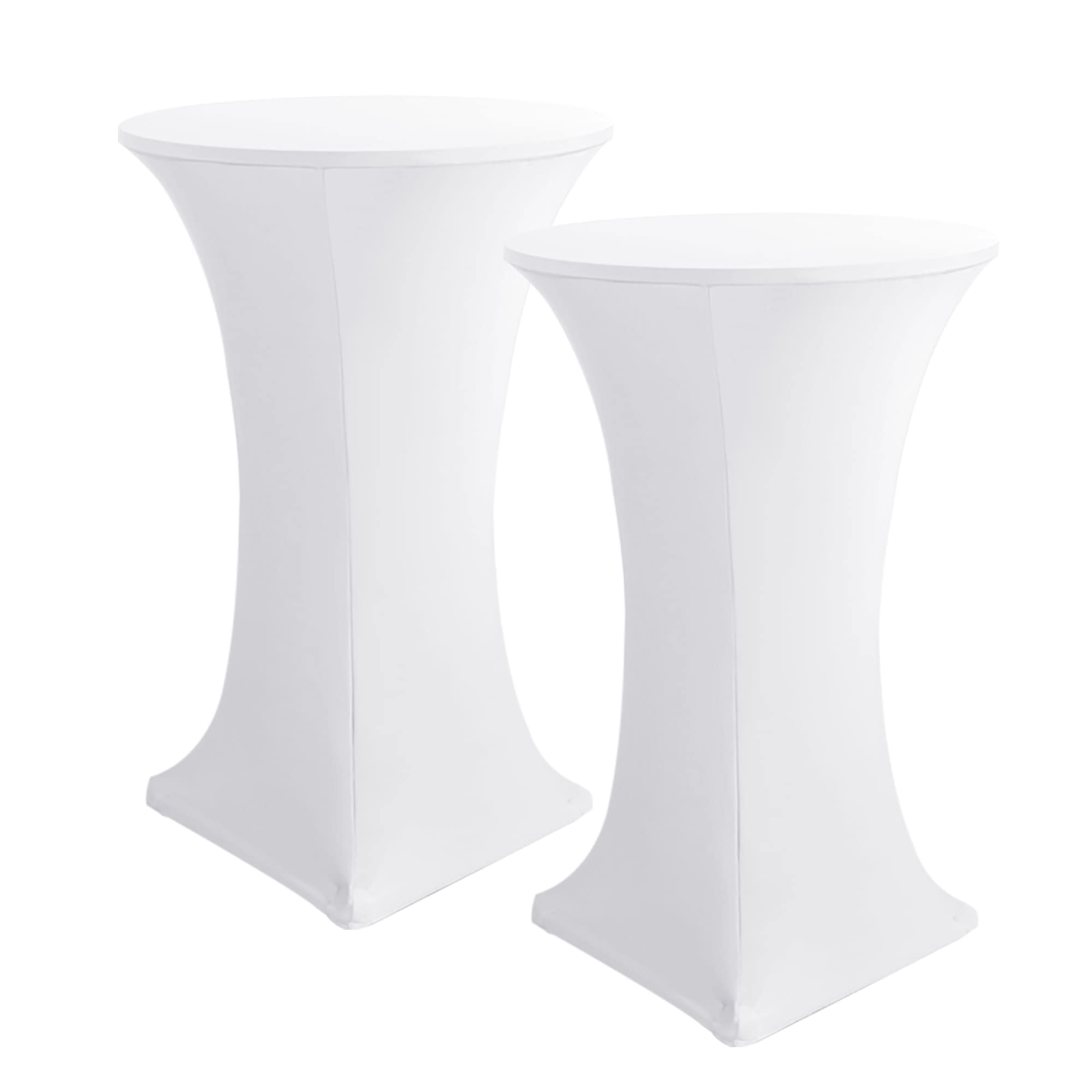 Amazon.com: HolidayIdeas Cocktail Table Covers, 2 Pack - Fitted Stretch ...