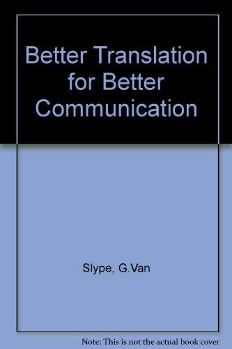 Buy Better Translation for Better Communication Book Online at Low ...