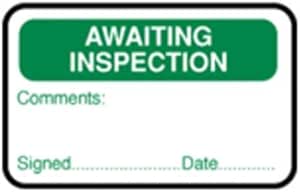 Amazon.com: Awaiting inspection signage for quality assurance Safety ...
