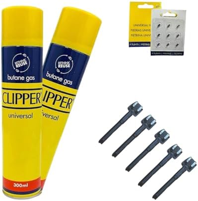 ZYBUX - 2 x Clipper Gas For Lighters - 300ml Gas | BBQ, Candle, Camping ...