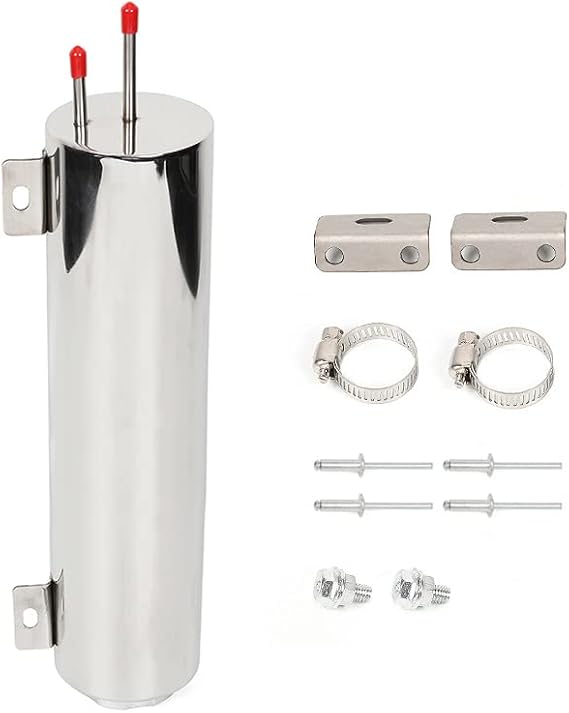 Amazon.com: 3"x16" Polished Stainless Steel Radiator Coolant Overflow ...
