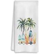 Amazon.com: COWEB Coastal Beach Kitchen Towels Set of 2, Ocean Seashell ...