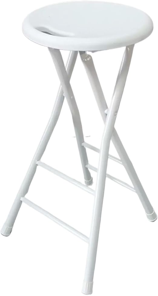 ISHEGREV Portable 24/28 inch Folding Bar Stool Round High Chair for ...