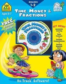 Amazon.com: Time, Money, & Fractions Grades 1-2
