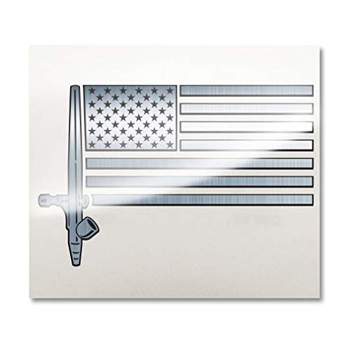 Amazon.com: Airbrush Artist American Flag Airbrushing Gun Decal Sticker ...
