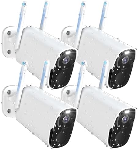 Amazon.com : Rraycom 2K QHD Color Night Vision Security Cameras ...
