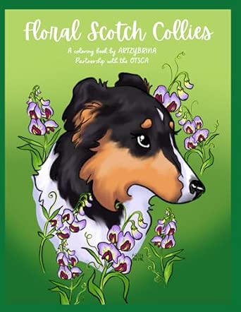 Amazon.com: Floral Scotch Collies: a coloring book for all ages to ...