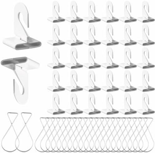 Amazon.com: Suwimut 60 Pack Drop Ceiling Hooks for Hanging, White Heavy ...