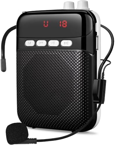 Portable Voice Amplifier for Teachers, 2400mAh Rechargeable Personal ...