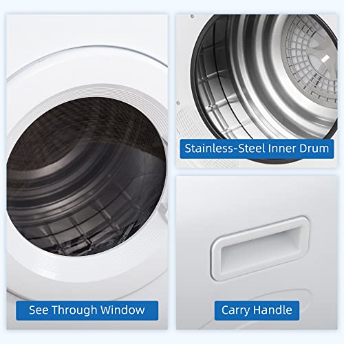 HOMCOM Sèche-linge compact, 1300 W, 6 kg, sèche-linge électrique ...