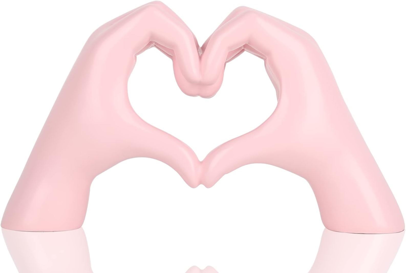 Amazon.com: Pozbee Heart Hands Sculpture Silver, Heart Gesture Statue ...