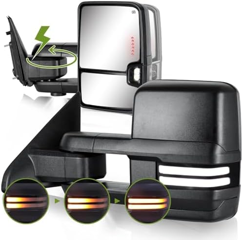 Amazon.com: SIZIOM Power Folding Towing Mirrors for 2009-2018 Dodge Ram ...