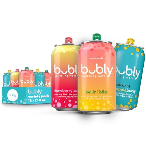 Snapklik.com : Bubly Sparkling Water, 3 Flavor Variety Pack