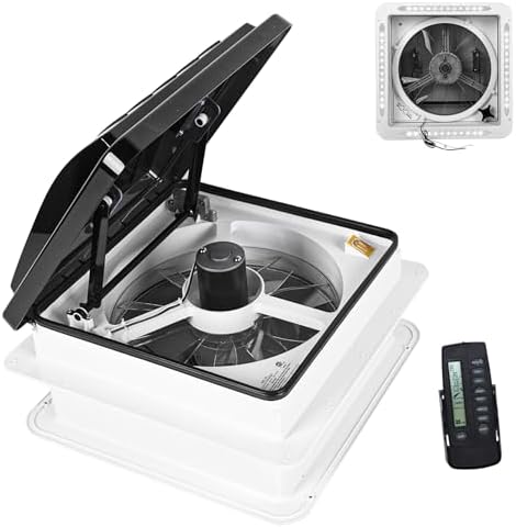 Amazon.com: LCyindu RV Roof Vent Fan 14",Continuously Variable ...