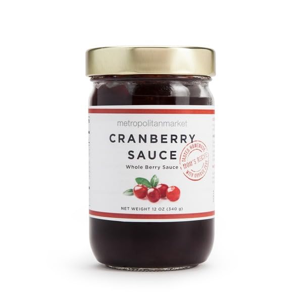 Amazon.com : Metropolitan Market, Cranberry Sauce-Seasonal, 12 Ounce ...