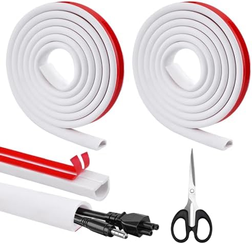 Scettar 5M Wire Covers for Cables,Cable Covers for Wires Wall,White,15 ...