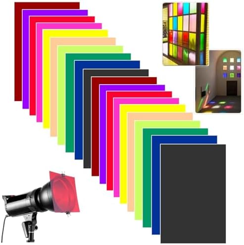 Amazon.com : SAMNISOO 30 Pcs Color Correction Gel Light Filter ...