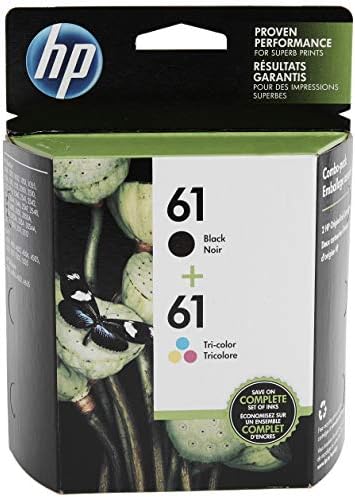 Amazon.com: HP 61 Black/Tri-Color Original Ink Cartridges, Combo Pack ...