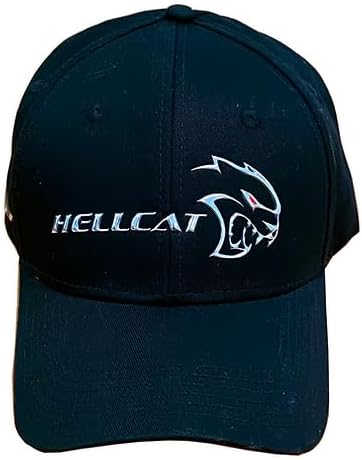 Dodge SRT Hellcat Liquid Metal Logo Hat - Charger/Challenger Cap Black ...