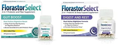 Amazon.com: Florastor Select Gut Boost Daily Probiotic & Prebiotic ...