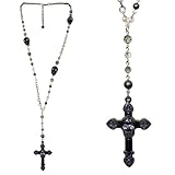 ・ブランド:Tarina Tarantino・製造元:TARINA TARANTINO・製造元/メーカー部品番号:TAR-NC-N22FH7-BK・クロス&amp;スカルのロザリオネックレス BLACK/SILVER 再入荷致しました☆