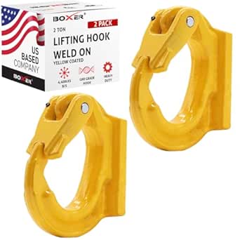 BoxerTool 2 Ton Heavy Duty Alloy Steel Lifting Hook - G80 2 Ton Weld on ...