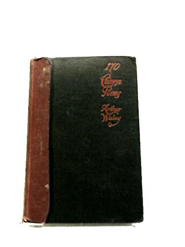 A Hundred and Seventy Chinese Poems: Arthur translation Waley: Amazon ...