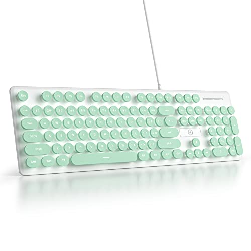 SOLIDEE Membrane Keyboard 100%,Punk Typewriter Full Size 104 Keys ...