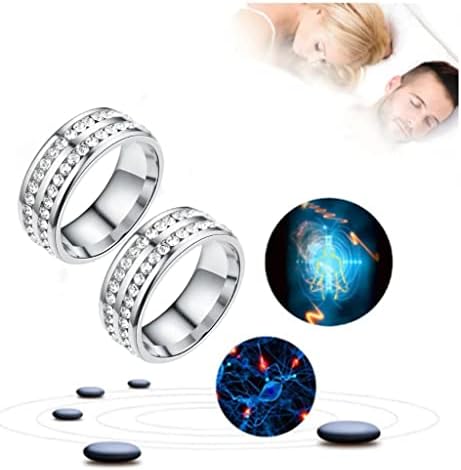 2Pcs Moissanite Magnetology Lymphvity Ring Magnetic Zircon Shaping Ring ...