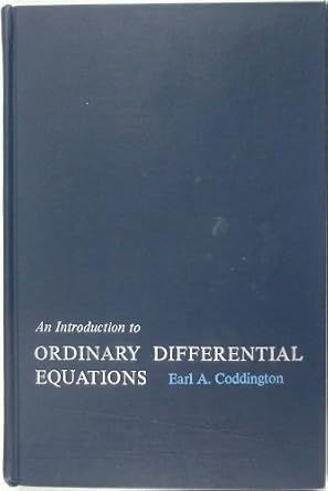 An Introduction to Ordinary Differential Equations : Amazon.com.mx: Libros