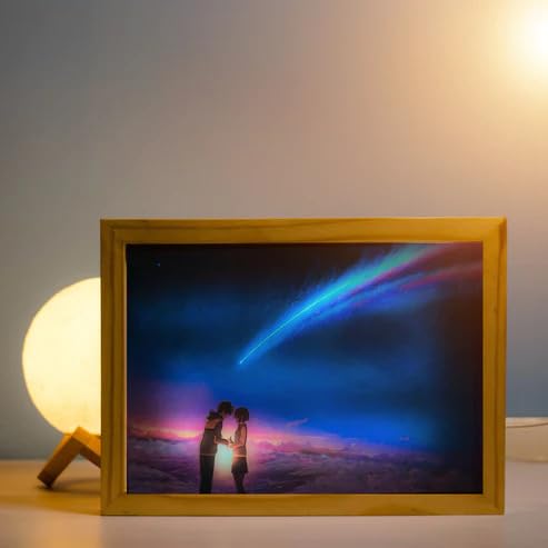 Nuvue Store Your Name - Light Painting Art Frame Bingkai Glow : Amazon ...