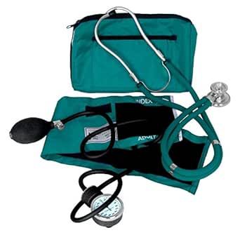 Amazon.com: Dixie EMS Blood Pressure and Sprague Stethoscope Kit - Teal ...