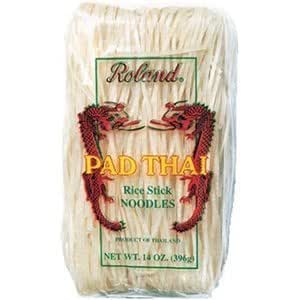 Amazon.com : Roland Pad Thai Rice Stick Noodles Package 14 OZ (Pack of ...