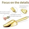 Amazon.com: Mini Ice Scoop Set of 4, E-far 3 Ounce Gold Stainless Steel ...