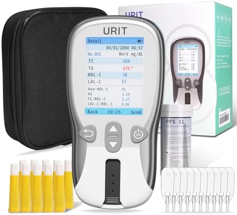 Amazon.com: 8 in 1 Cholesterol Test Kit with 10 Test Strips for Home ...