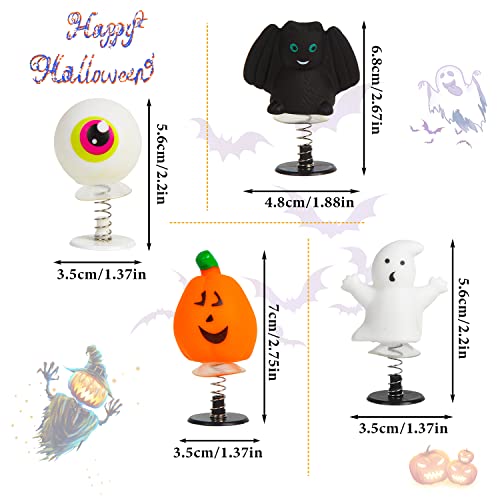 VEYLIN 8 Halloween Jumping Poppers Spring Jump Up Toys for Kids Party ...