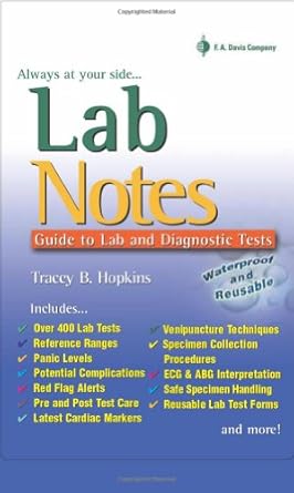 LabNotes: Guide to Lab & Diagnostic Tests : Hopkins, Tracey, F.A. Davis ...