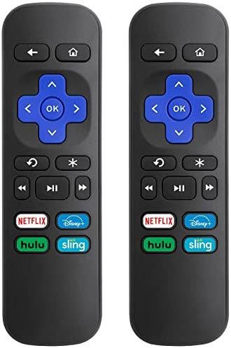 【Pack of 2】 Remote Control Only for Roku Express, for Roku Premiere ...