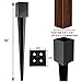 Amazon.com : (Pack of 4) LADECH 4x4 Fence Post Anchor Ground Spike 36 ...