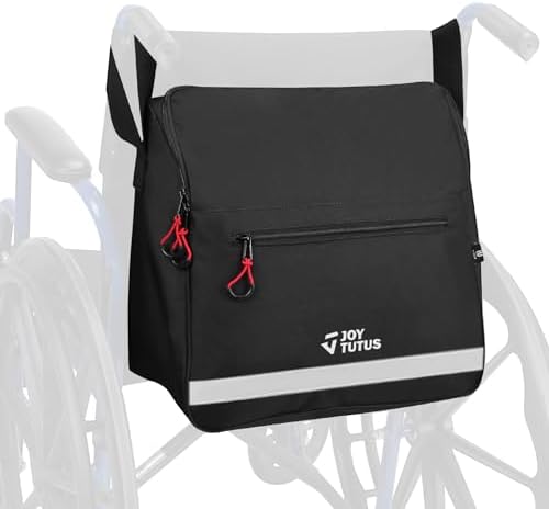 Amazon.com: JOYTUTUS Wheelchair Bag, Wheelchair Backpack for Back of ...