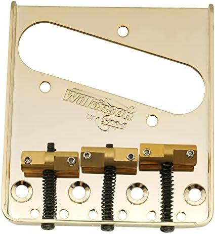 Wilkinson WTB Vintage Telecaster Bridge 3 Compensated Brass Saddles for ...