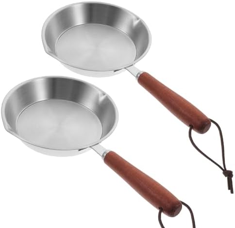 Amazon.com: Hemoton 2pcs Non-stick Frying Pan Mini Kitchen Skillet ...