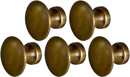 Small 5/8 inch Authentic Size Antique Style Knobs for Cabinets and Barrister Sectional Bookcases ...