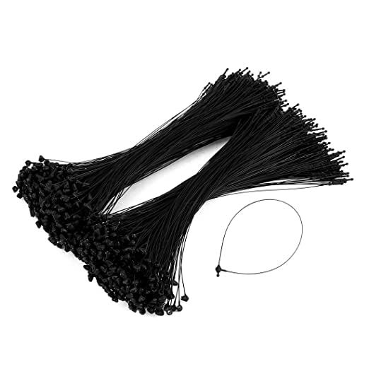 Saan Plastic Loop Lock Pins Tag Fastener Hook Ties (Black 5000 Pcs) (3 ...