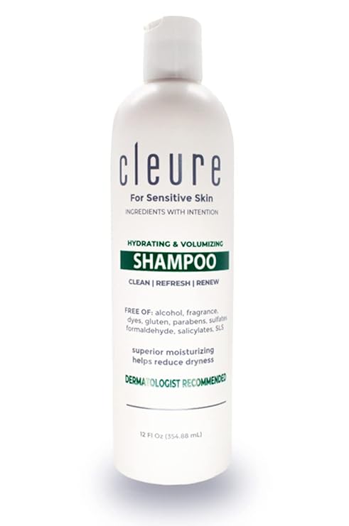 Amazon.com : Cleure Shampoo Sensitive Skin, Fragrance, SLS, Gluten ...