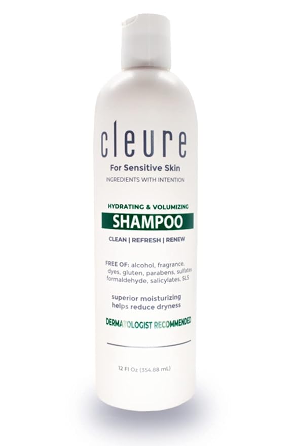 Amazon.com: Cleure Shampoo Sensitive Skin, Fragrance, SLS, Gluten ...